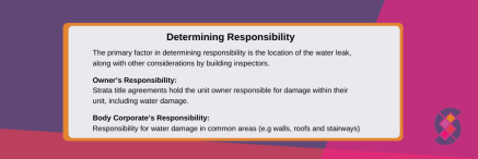 Strata Property Water Damage – Who is Responsible?